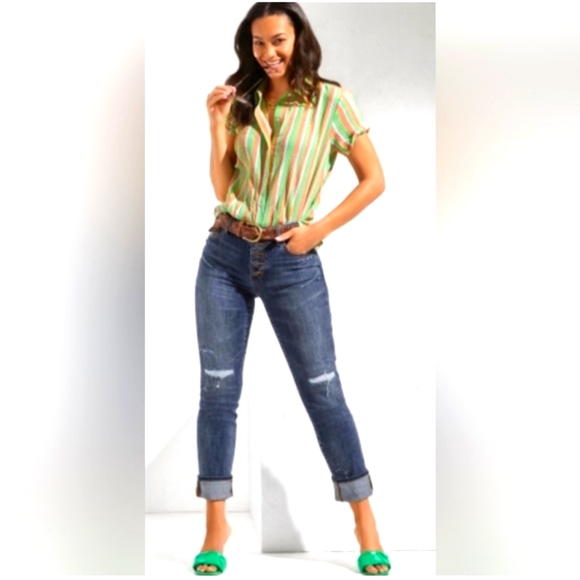 CAbi | Jeans | Cabi Straight Buttonfly Highrise Jean | Poshmark